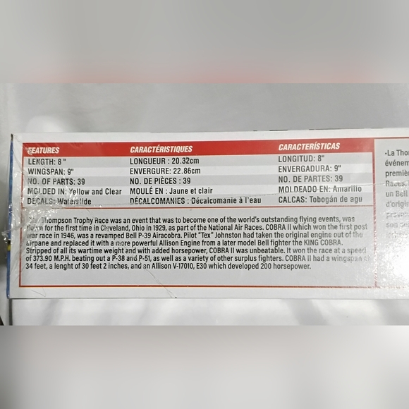 Atlantis | Other | Atlantis Cobra Ii Historic Aircraft Model Kit | Poshmark